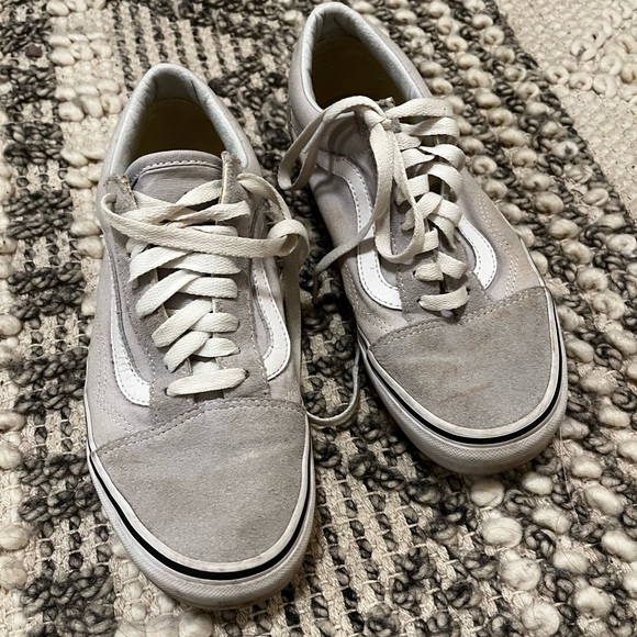 Vans | Shoes | Vans Canvas Old Skool Gray Dawntrue White | Poshmark